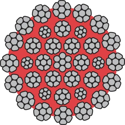 Steel Wire rope Dyform 34LR-PI, crane hoist rope | Certex Finland