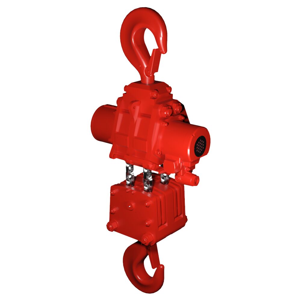 Heavy Duty Air Chain Hoists Red Rooster TMH | Certex Finland