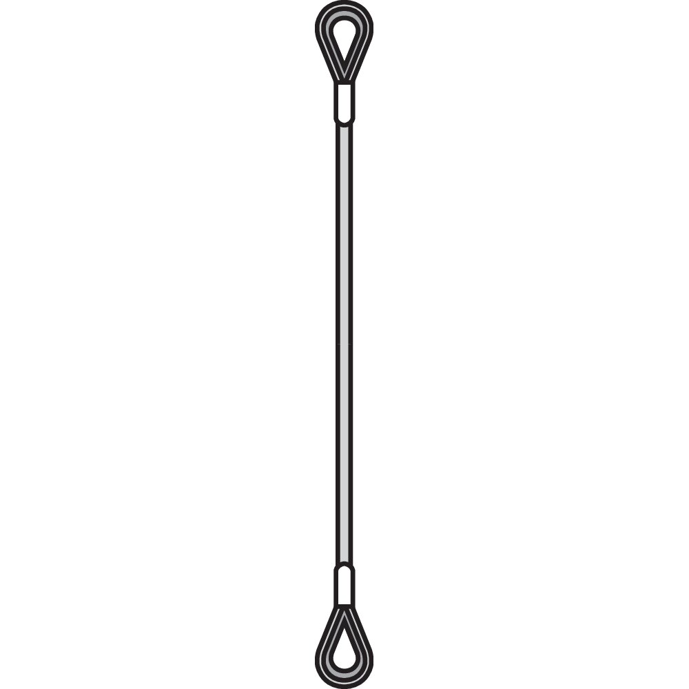 Wire Rope Lifting Sling WLS-113, thimble wire rope | Certex Finland
