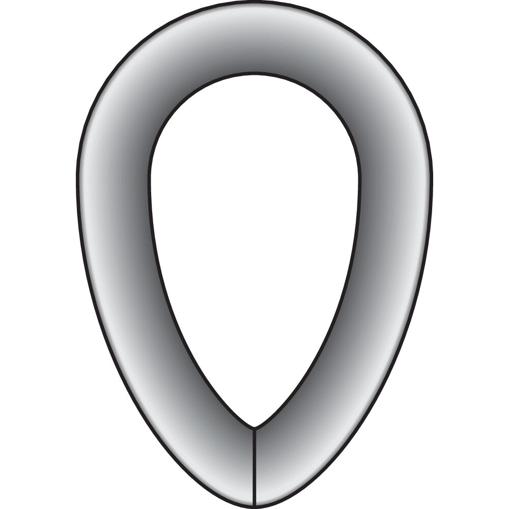 Thimble DIN 3090 for steel wire ropes | Certex Finland